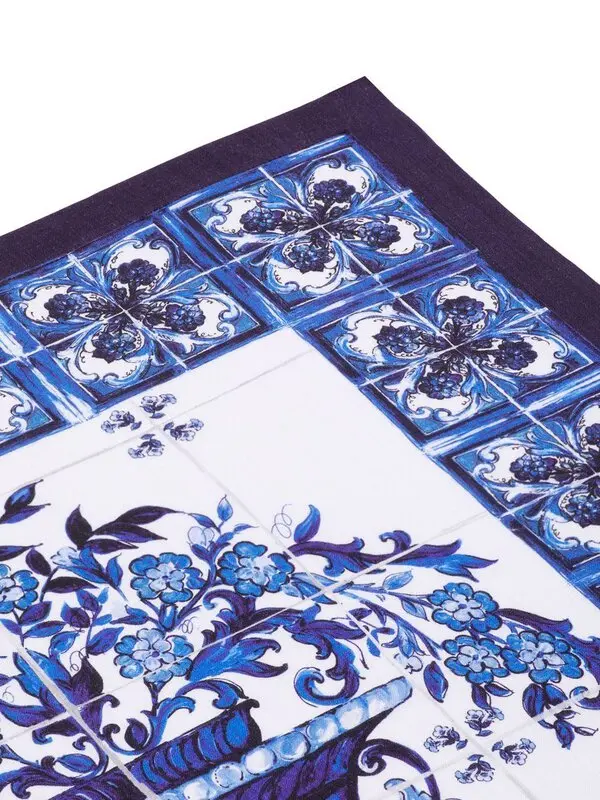 DOLCE & GABBANA CASA Linen Napkins - Blue