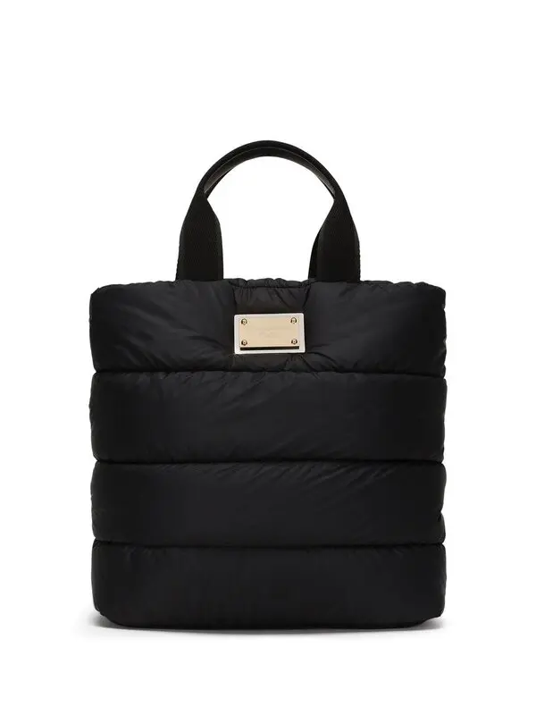 Dolce & Gabbana Padded Shopper Tote Bag - Black