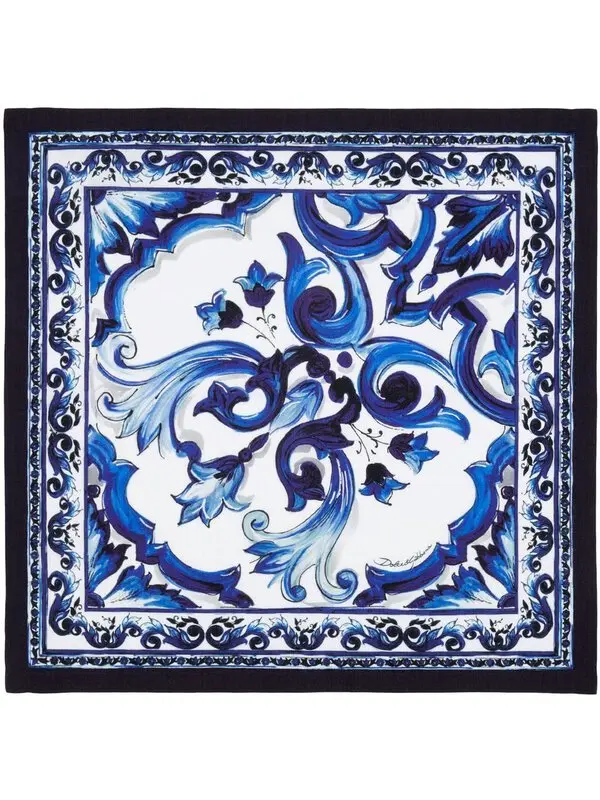 DOLCE & GABBANA CASA Linen Napkins - Blue