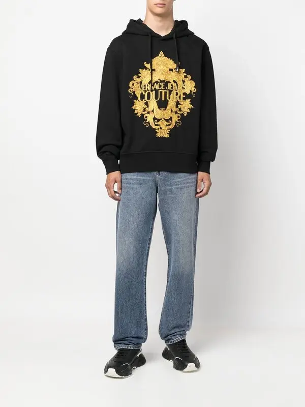 Versace Logo-print Cotton Hoodie