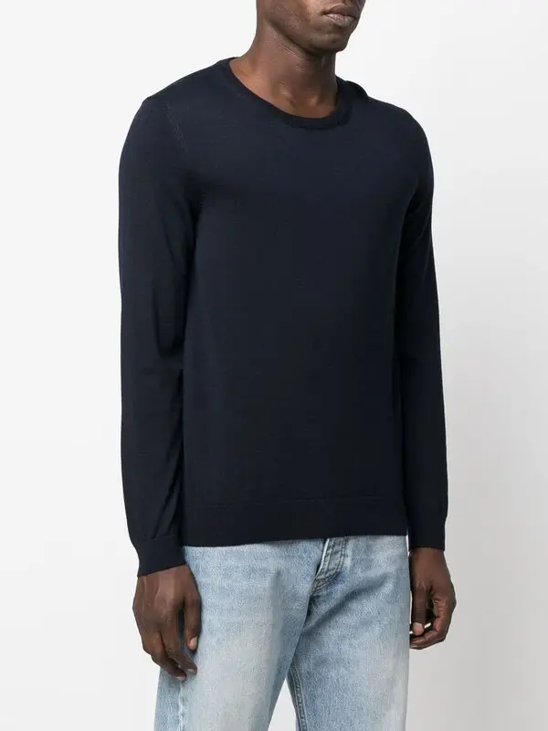 BOSS Crew Neck Pullover Sweater - Blue