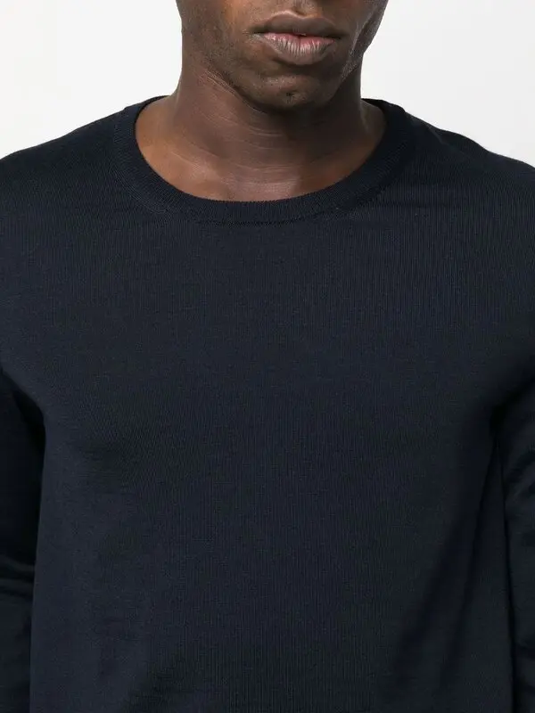 BOSS Crew Neck Pullover Sweater - Blue