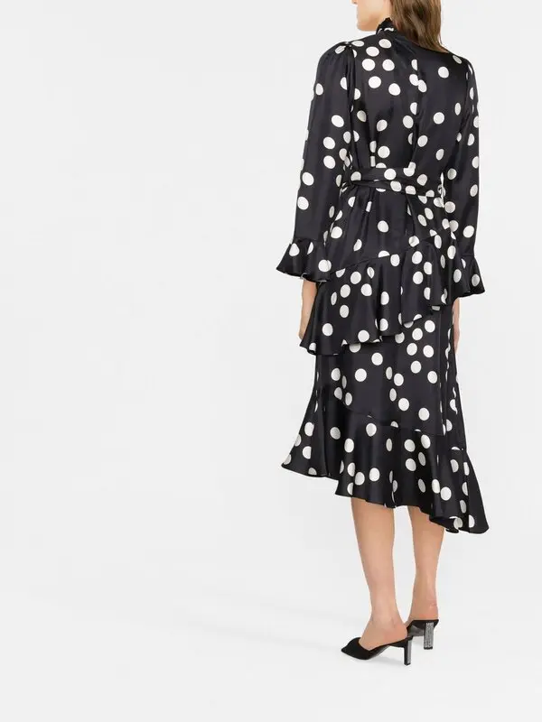 Zimmermann Confetti Tie Neck Dress