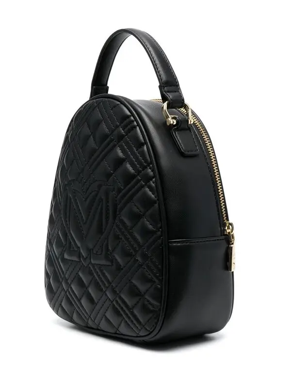 Moschino Quilted Logo-plaque Backpack
