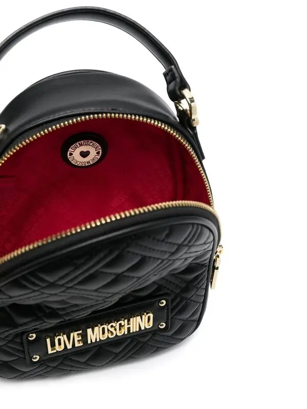 Moschino Quilted Logo-plaque Backpack