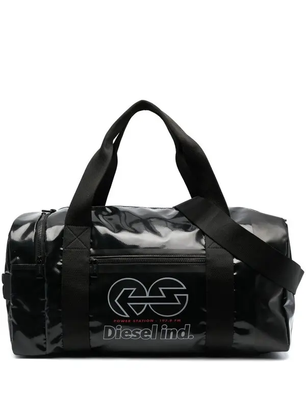 DIESEL® Power Station Print Luggage Bag - Black