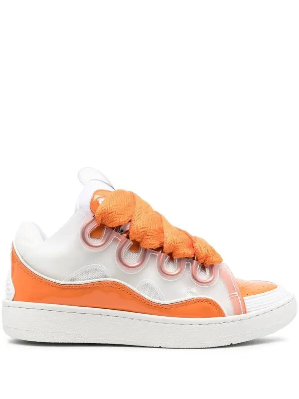 LANVIN Curb Sneakers - Orange