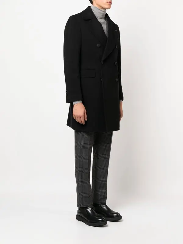 Tagliatore Double-breasted Virgin Wool-cashmere Coat