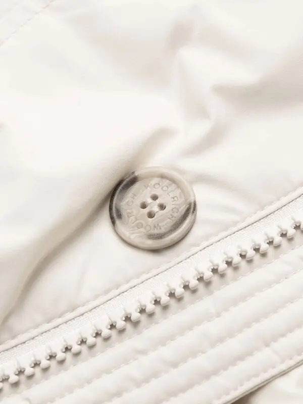 Woolrich Hooded Duck Feather Coat - White