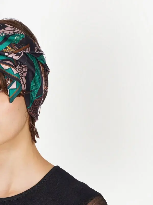 FERRAGAMO Nirvana-print Silk Bandeau Scarf