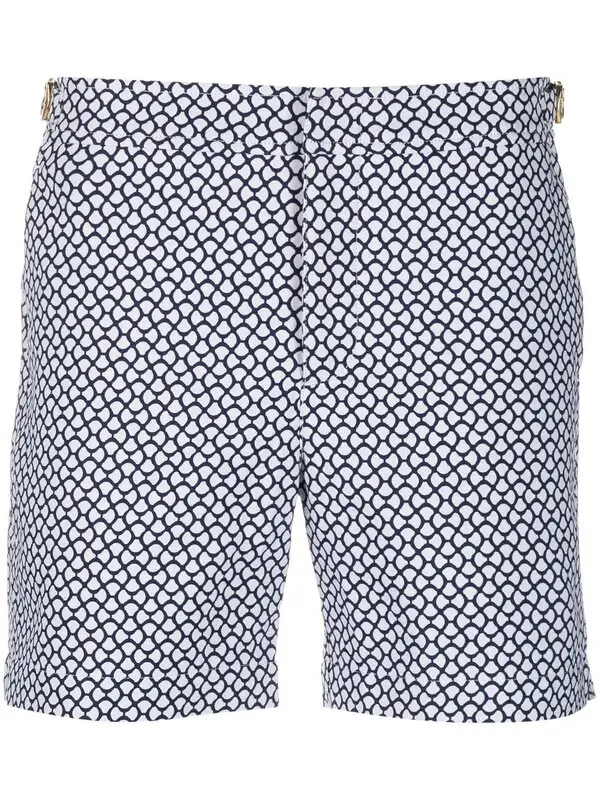 Orlebar Brown Patterned-jacquard Beach Shorts