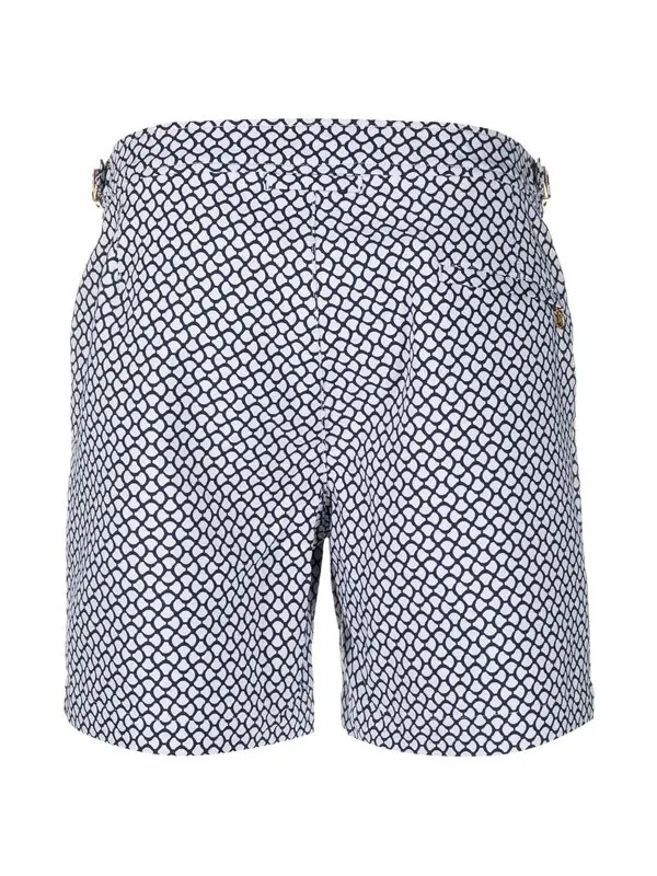 Orlebar Brown Patterned-jacquard Beach Shorts