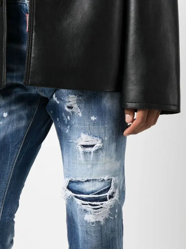 Dsquared2 Distressed Slim-fit Jeans