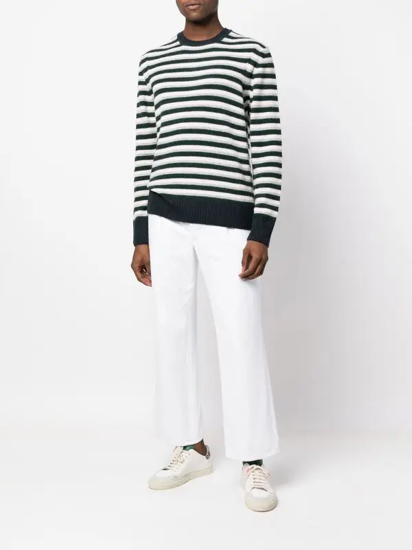 Orlebar Brown Stripe-print Knit Jumper - Neutrals