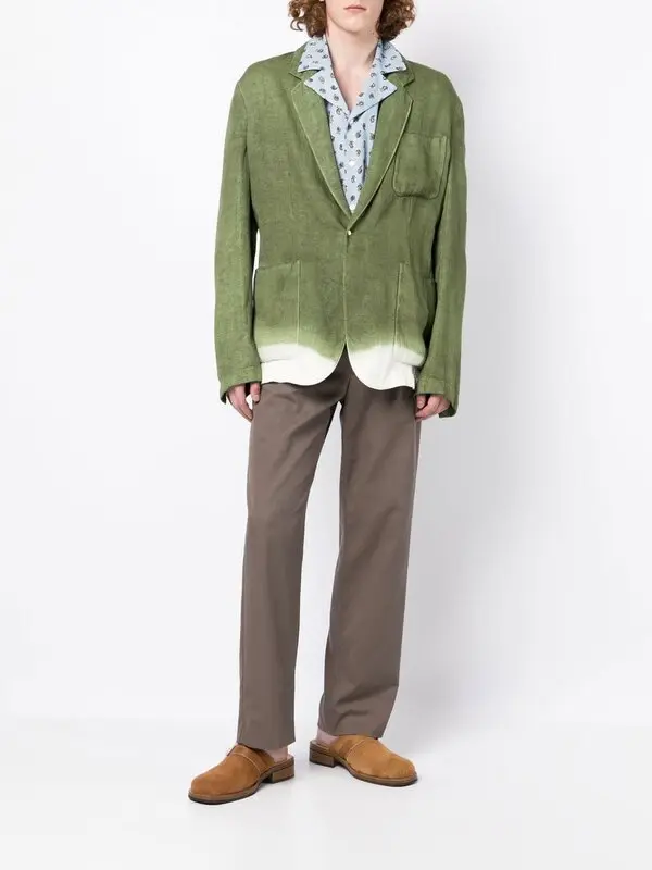 Nick Fouquet Single-breasted Linen Blazer