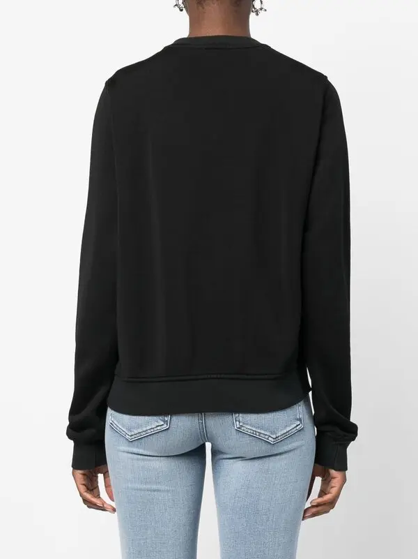 DIESEL® Embroidered Logo Crew Neck Sweatshirt
