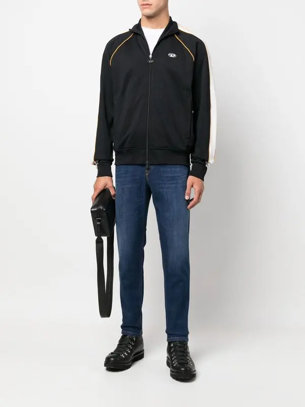 DIESEL® Logo Patch Zipped Jacket