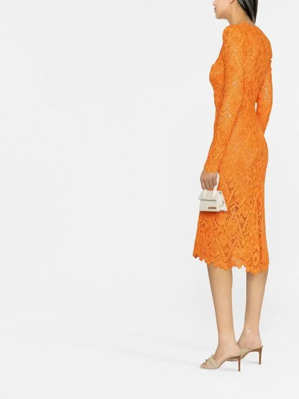 Ermanno Scervino Long-sleeve Lace Dress