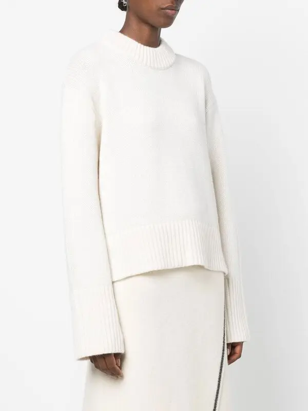 LISA YANG Crew-neck Cashmere Jumper - Neutrals