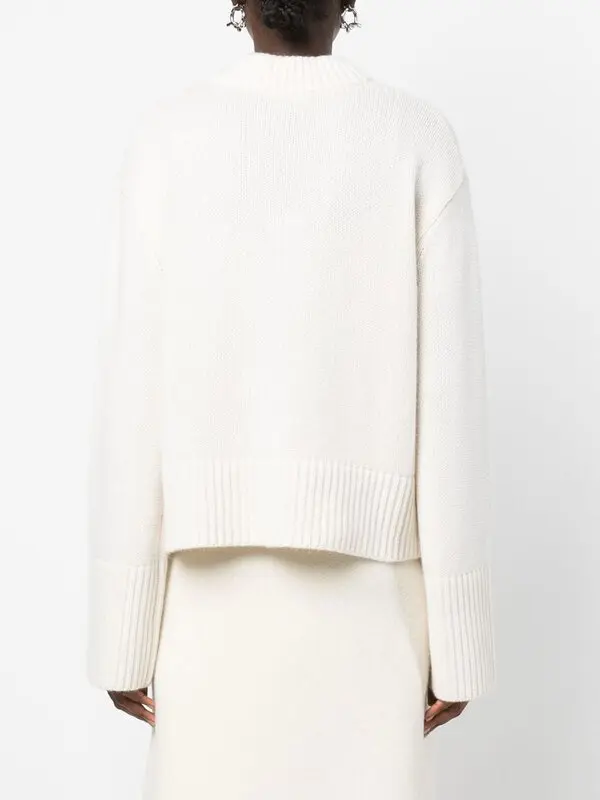 LISA YANG Crew-neck Cashmere Jumper - Neutrals