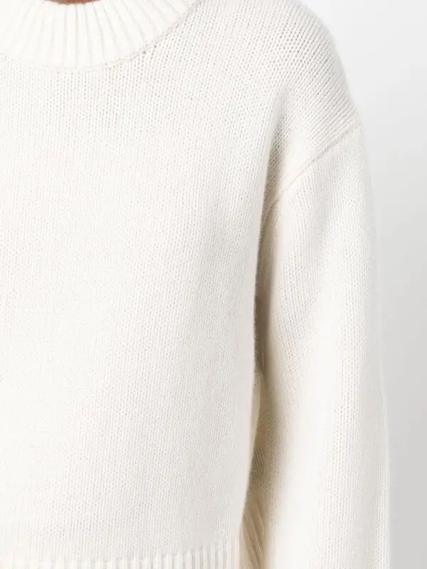 LISA YANG Crew-neck Cashmere Jumper - Neutrals