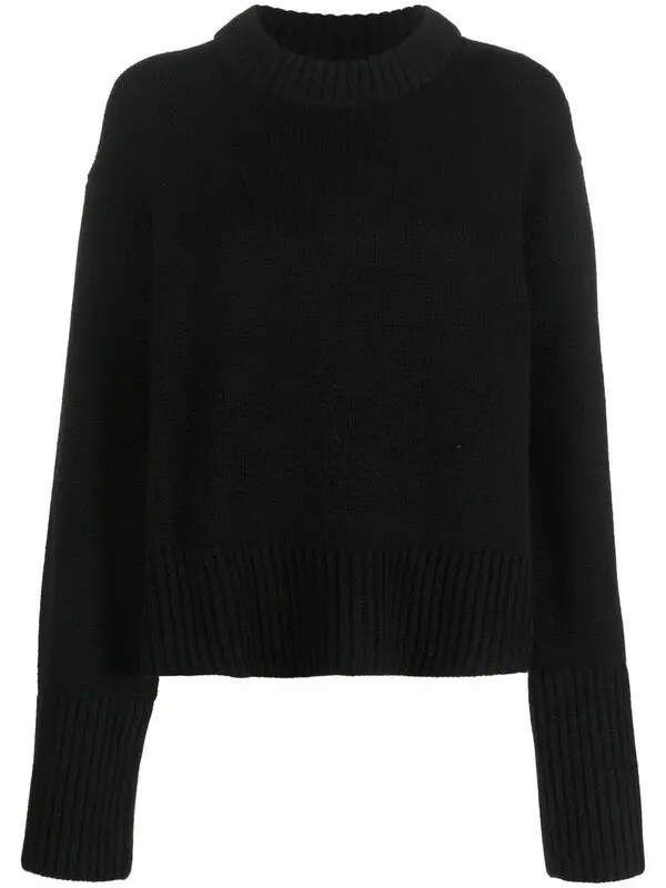 LISA YANG Crew-neck Cashmere Jumper - Black