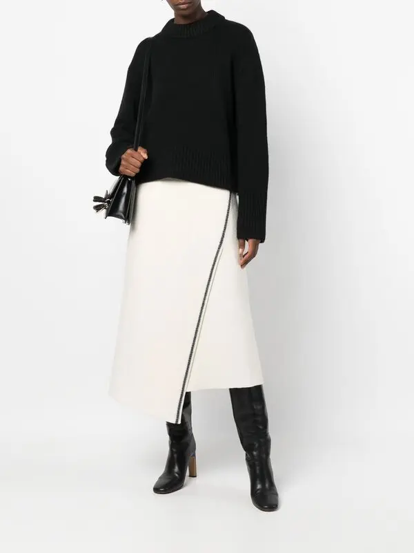 LISA YANG Crew-neck Cashmere Jumper - Black