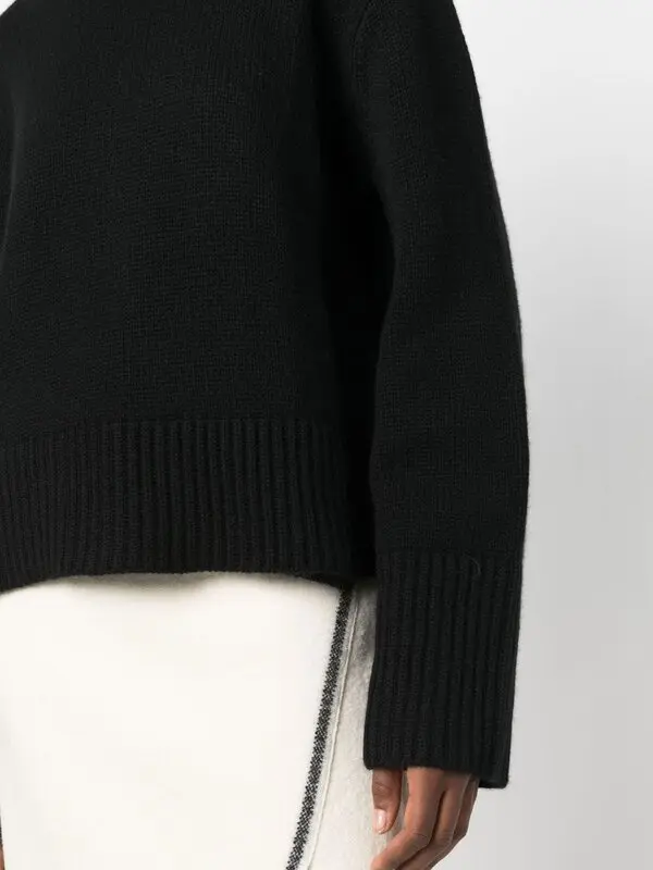 LISA YANG Crew-neck Cashmere Jumper - Black