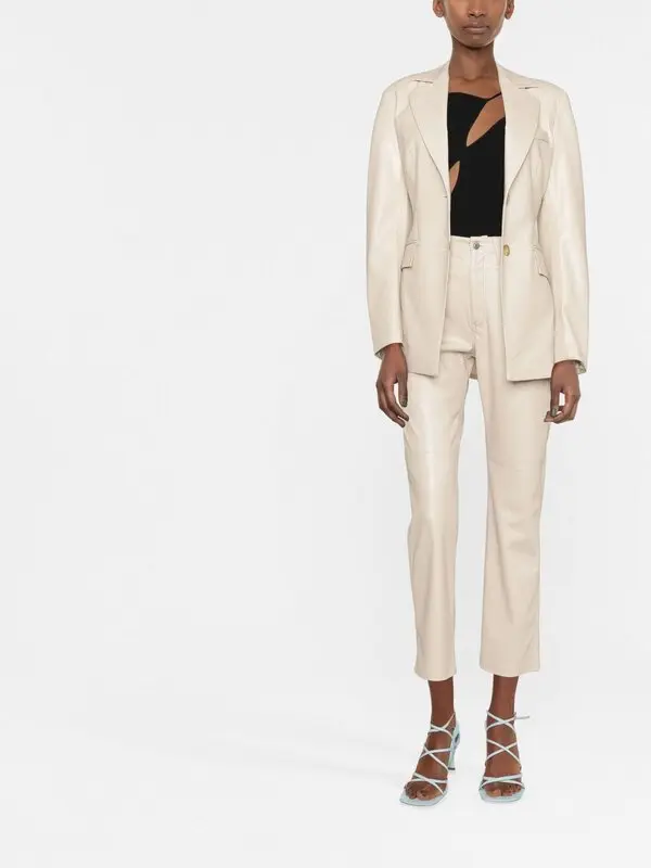 Nanushka Hathi Single-breasted Blazer - Neutrals