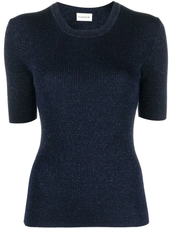 P.a.r.o.s.h Short Sleeve Knitted Top