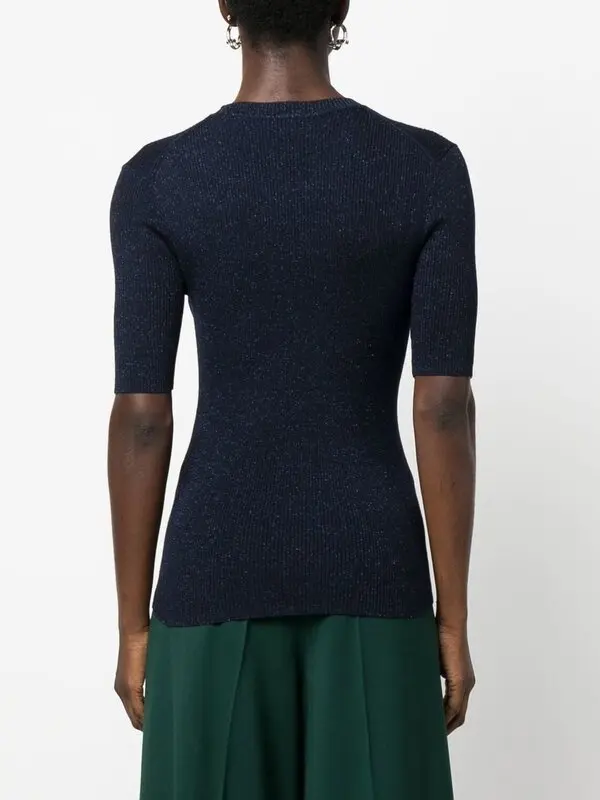 P.a.r.o.s.h Short Sleeve Knitted Top