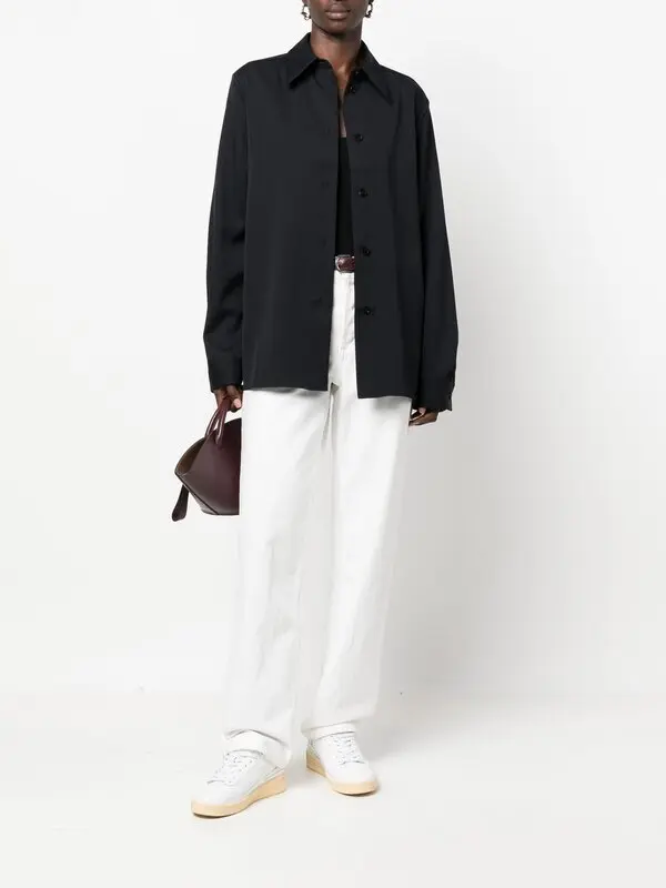 JIL SANDER Long-sleeve Virgin-wool Shirt