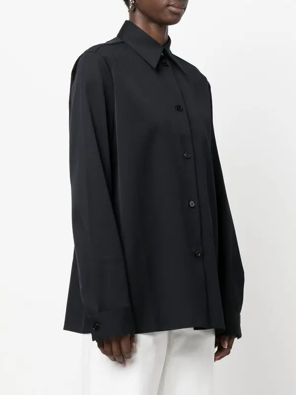 JIL SANDER Long-sleeve Virgin-wool Shirt