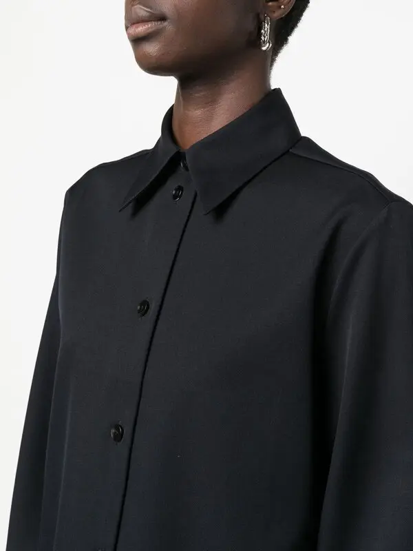 JIL SANDER Long-sleeve Virgin-wool Shirt