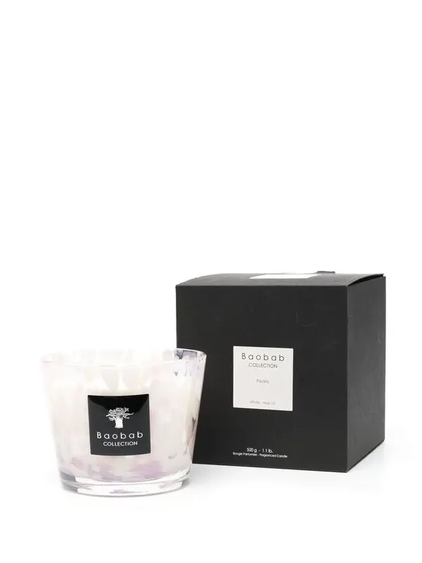 BAOBAB COLLECTION Pearls Candle - White