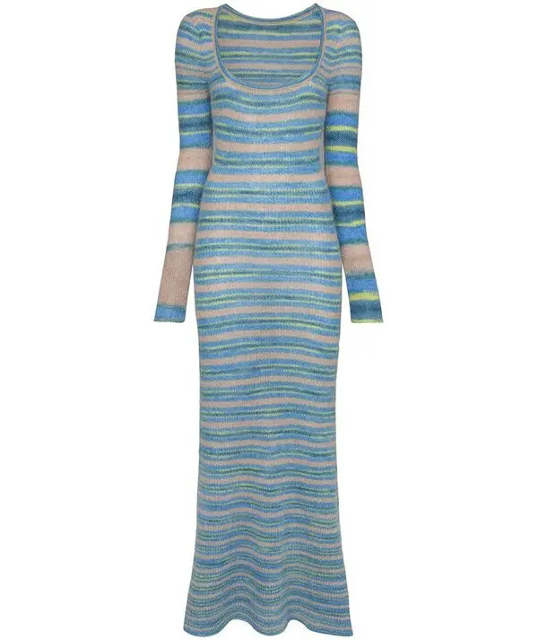 Jacquemus Striped Knit Maxi Dress