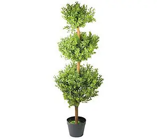 NORTHLIGHT Potted Two-tone Murraya Triple Ball Opiary Tree
