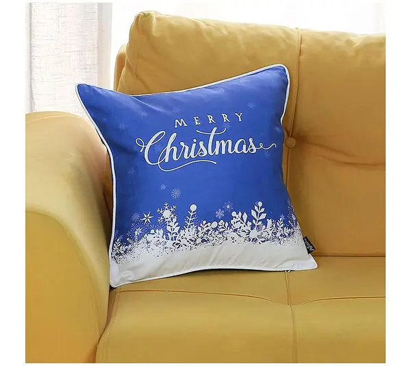 HOMEROOTS Christmas Snow Decorative Throw Pillo W - One-color