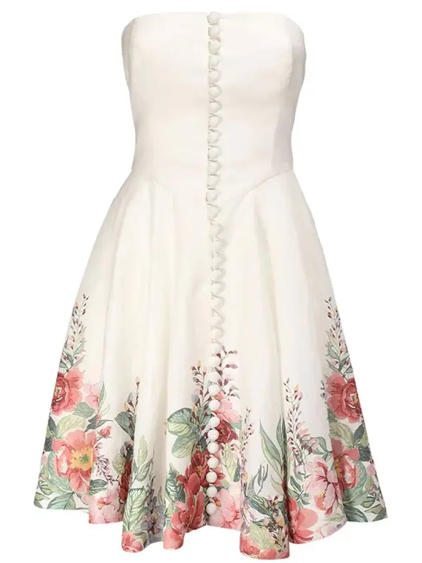 Zimmermann Floral-print Linen Minidress