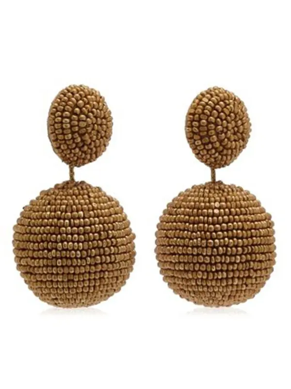 Deepa Gurnani Dome Beaded Earrings