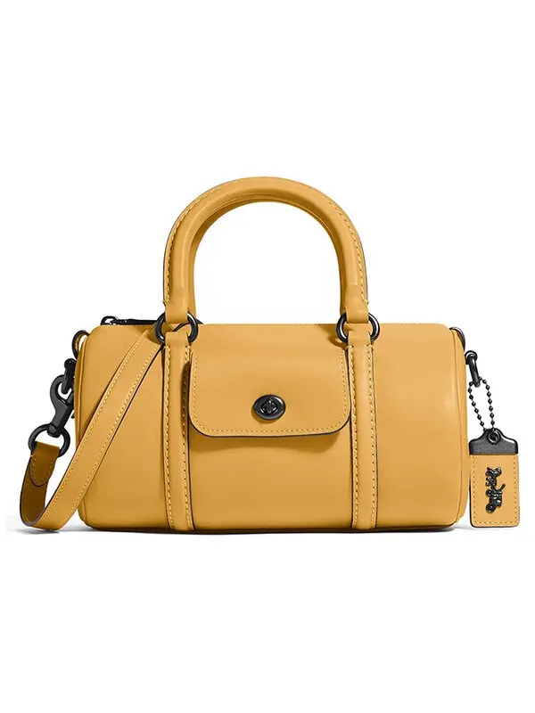 COACH Leather Barrel Bag