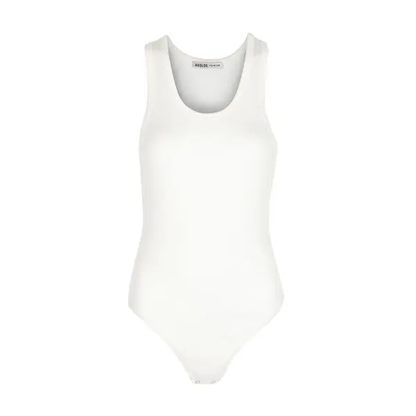 AGOLDE Ribbed Modal-blend Bodysuit