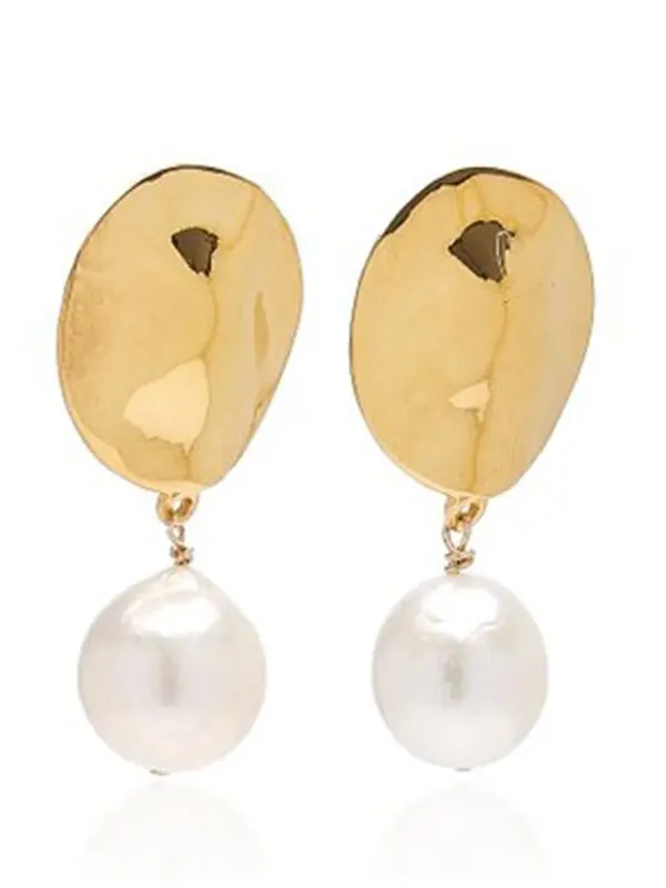 Agmes Stella Baroque Gold Vermeil Earrings