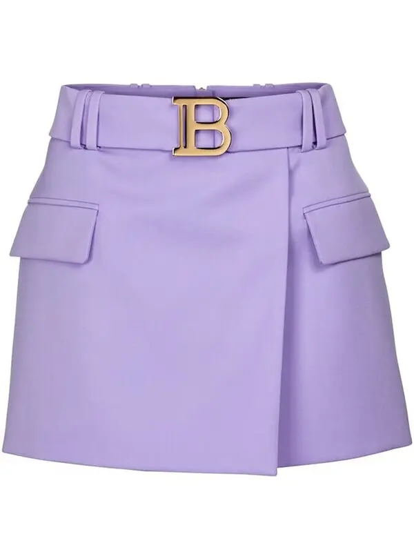 Balmain Wool Miniskirt