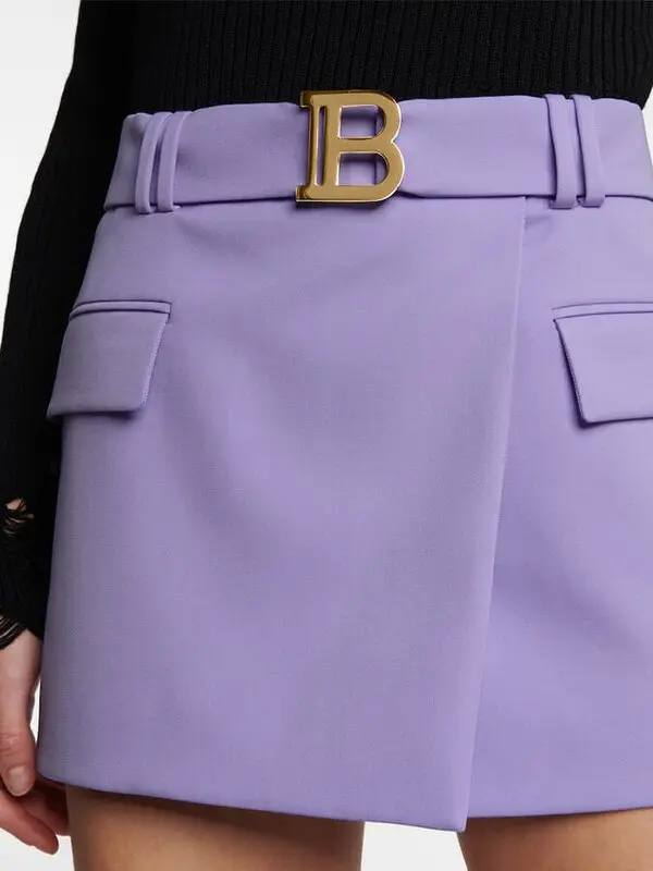 Balmain Wool Miniskirt