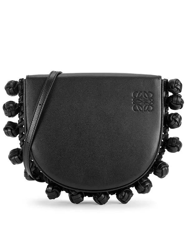 Loewe Heel Knots Black Leather Cross-body Bag