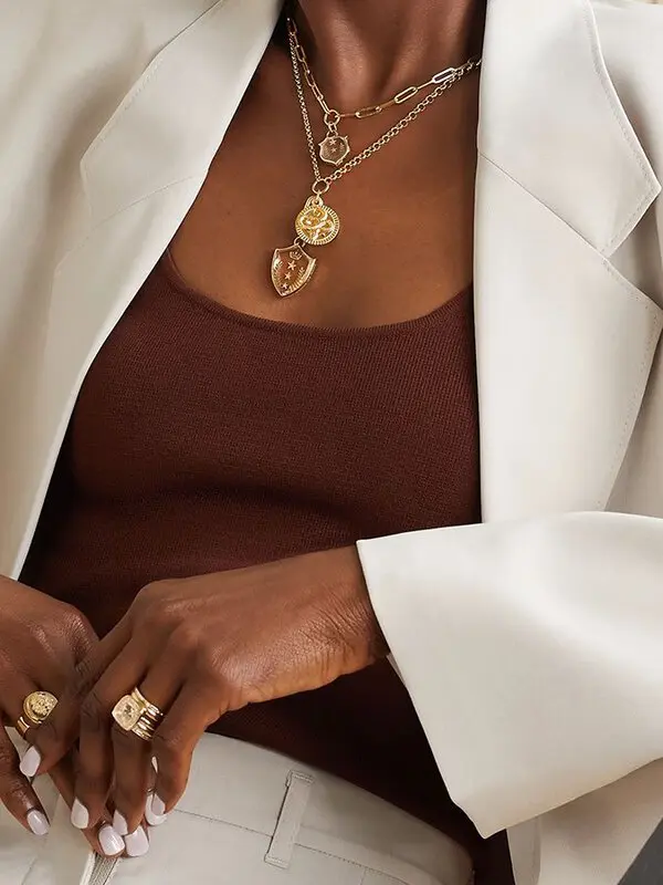 FOUNDRAE Wholeness + Per Aspera Ad Astra Necklace