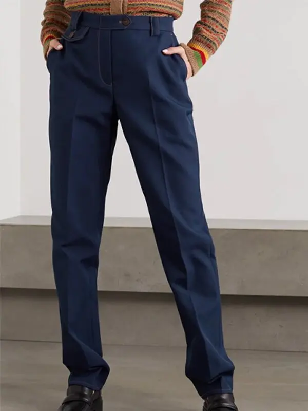 WALES BONNER Isaacs Topstitched Wwill Straight-leg Pants