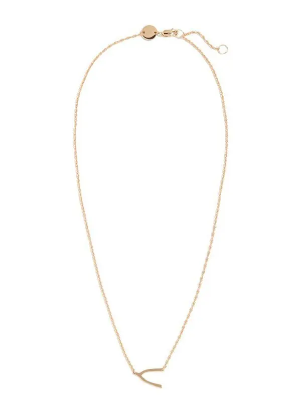Jennifer Zeuner Jewelry Mini Wishbone Necklace