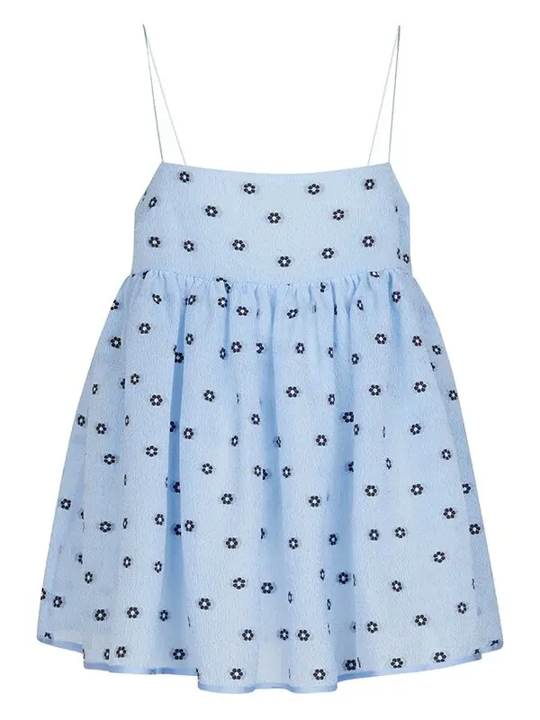 Cecilie Bahnsen Babett Floral Jacquard Top